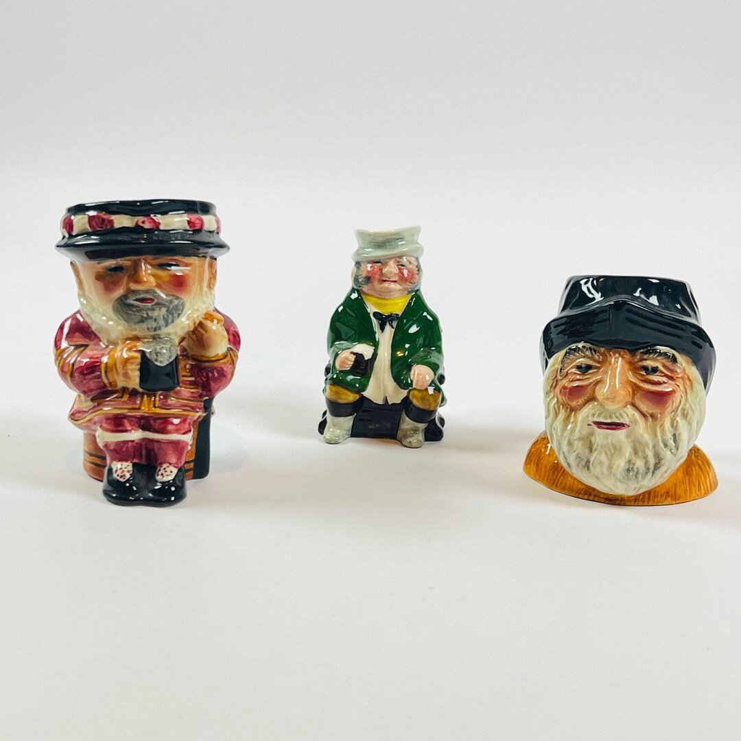 3 Vintage Toby Mugs Features Beefeater, Sylvac Coachman, and Fisherman ...