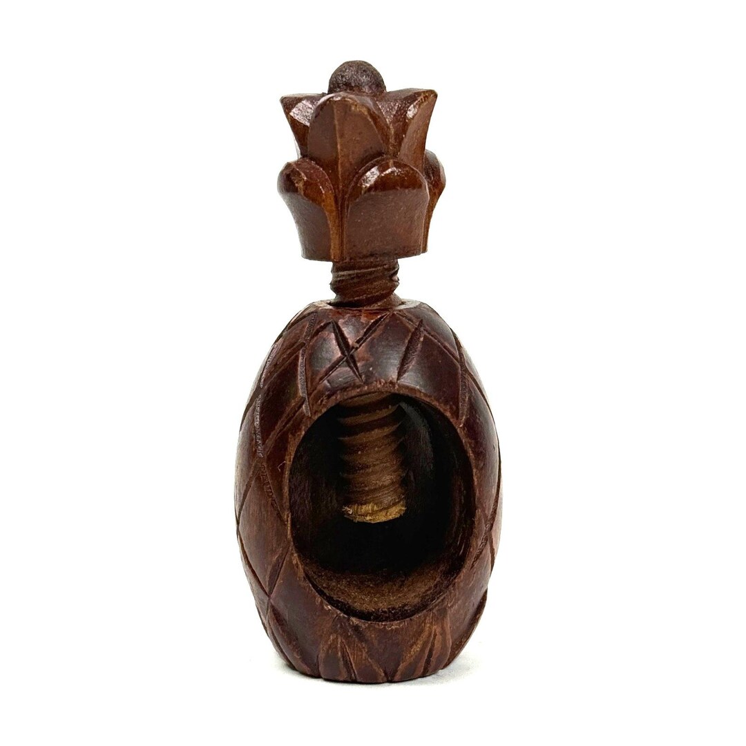 Pineapple Nutcracker: Hand-carved Wood, Tropical Kitchen Decor - Etsy