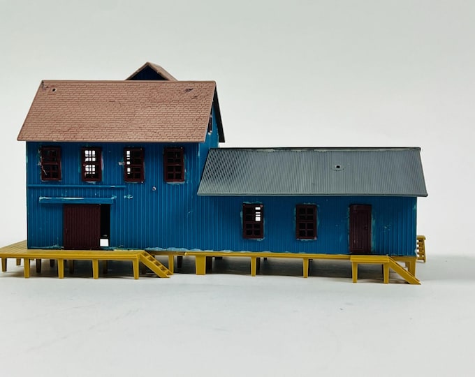 Vintage Built HO 1/87 Scale Freight Depot Station Building for Train ...