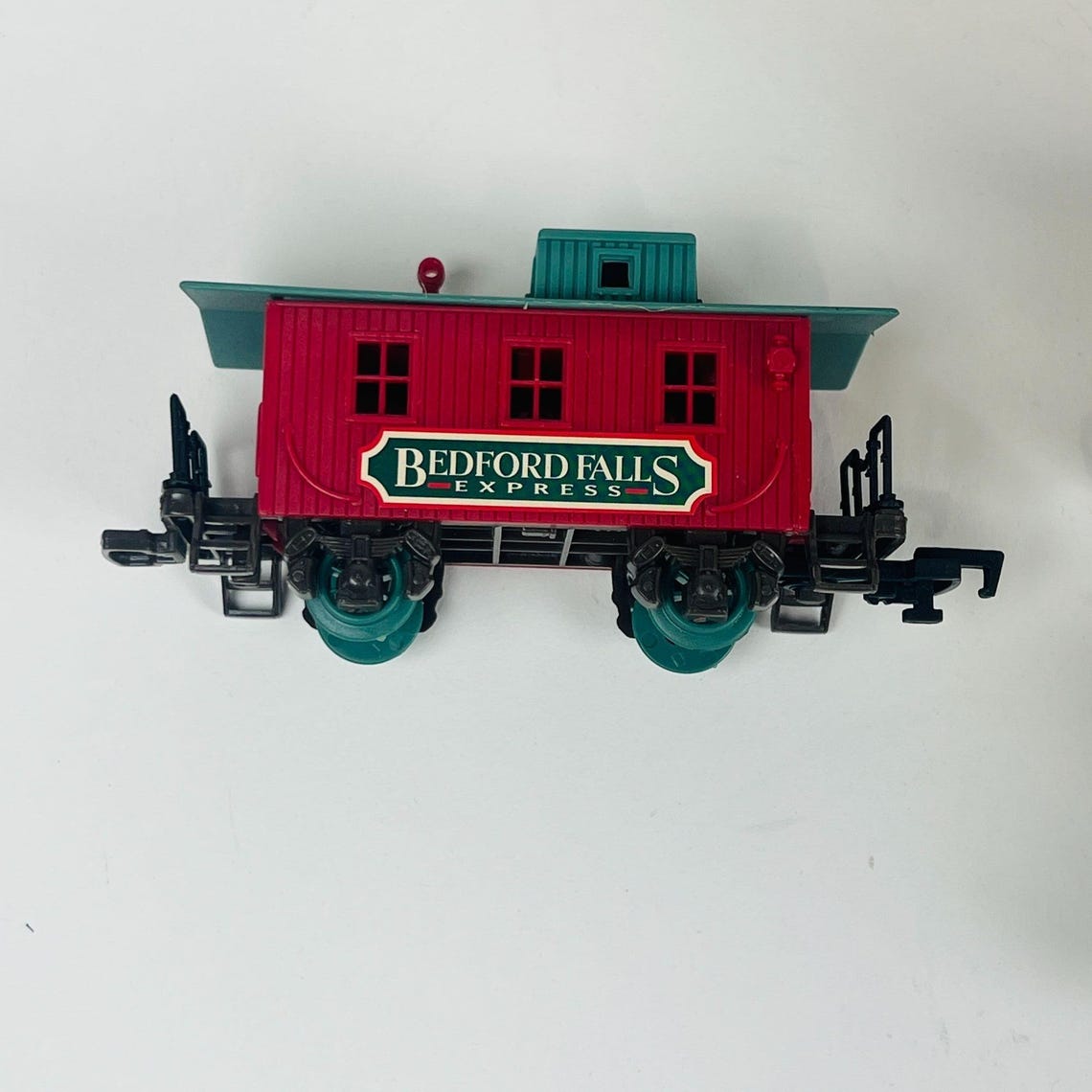 Bedford Falls Express Village Train Set With Station & 3 Train Cars NO ...