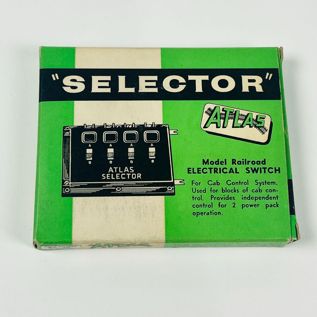 Atlas HO Selector Model Railroad Electrical Switch for Cab Control ...