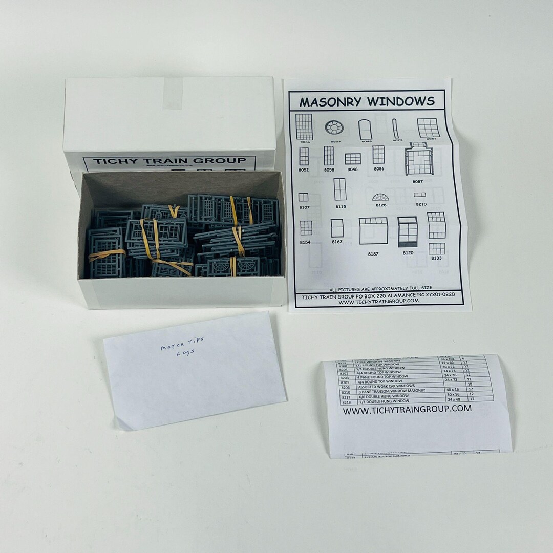 Tichy Train Group 290-piece HO Scale Window Assortment 8219 - Etsy