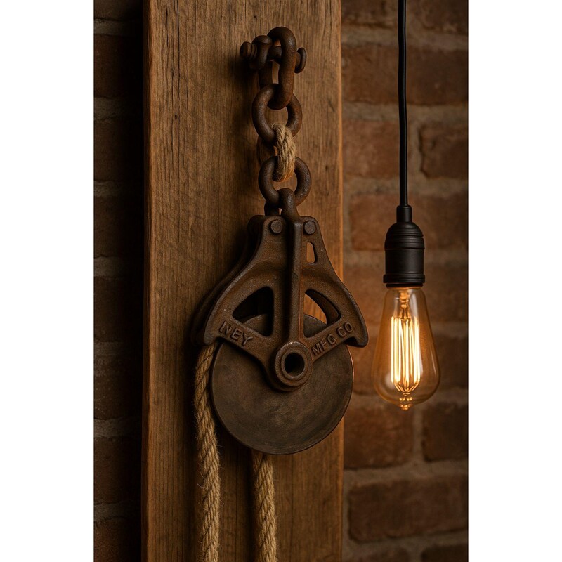 Rustic Pulley - Etsy