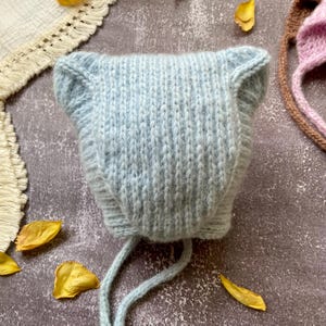 Bonnet Teddy, Knitting Pattern, Baby Bonnet Knitting Pattern, PDF ...