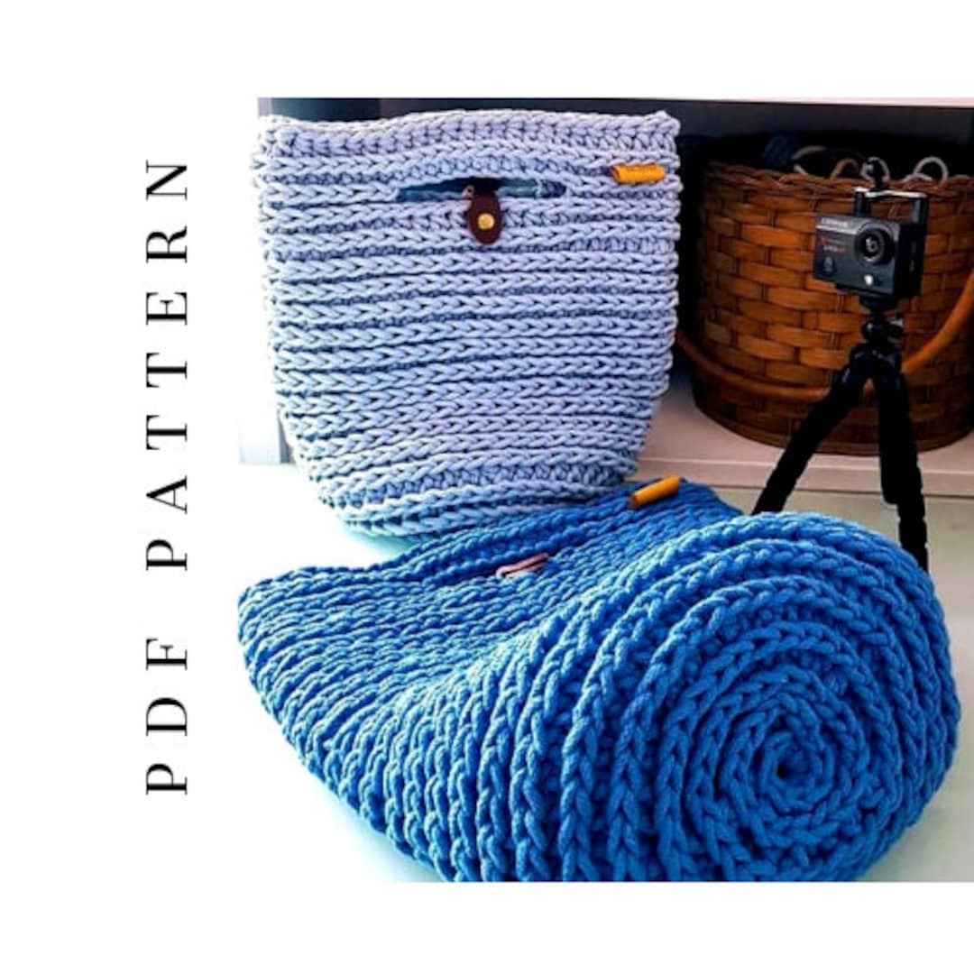 PATTERN+VIDEO Crochet Rope Pouch Bag Pattern+video Tutorial, Rope Pouch ...