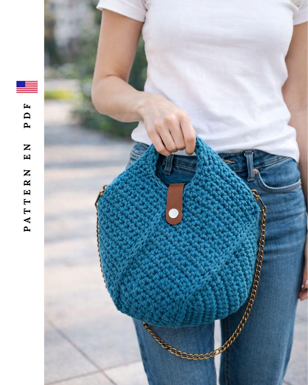 Crossbody Bag Crochet Pattern | Small Shoulder Purse PDF | Modern Mini ...