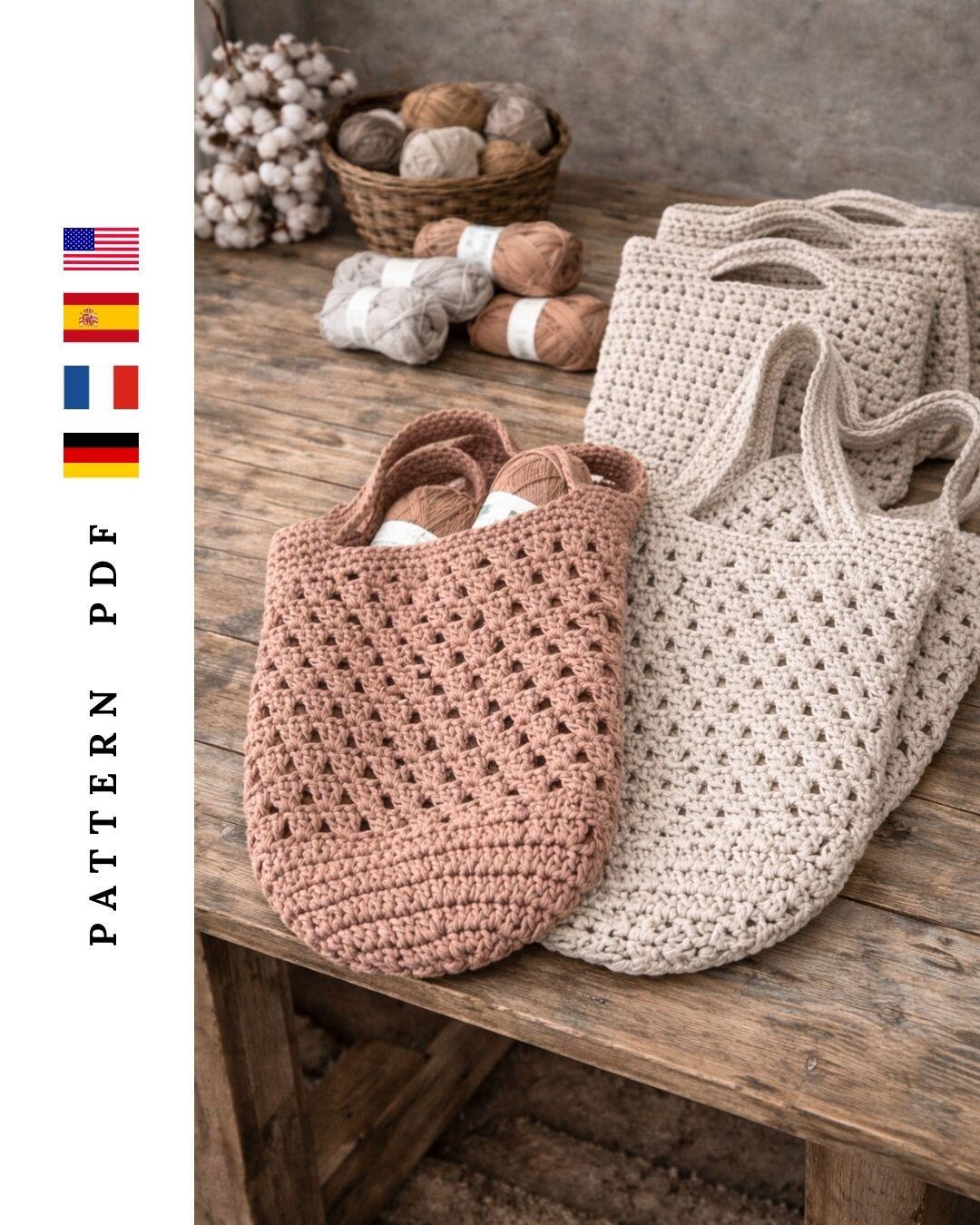 Market Bag Crochet Pattern | Dreamy | 4 Sizes Tote PDF | Beginner ...