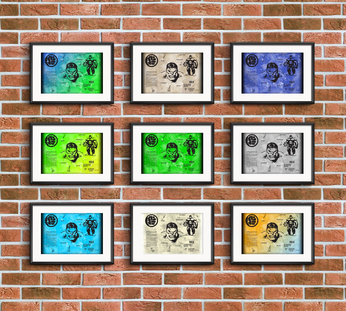 Avengers the Hulk Bruce Banner Art Drawing Image Digital | Etsy