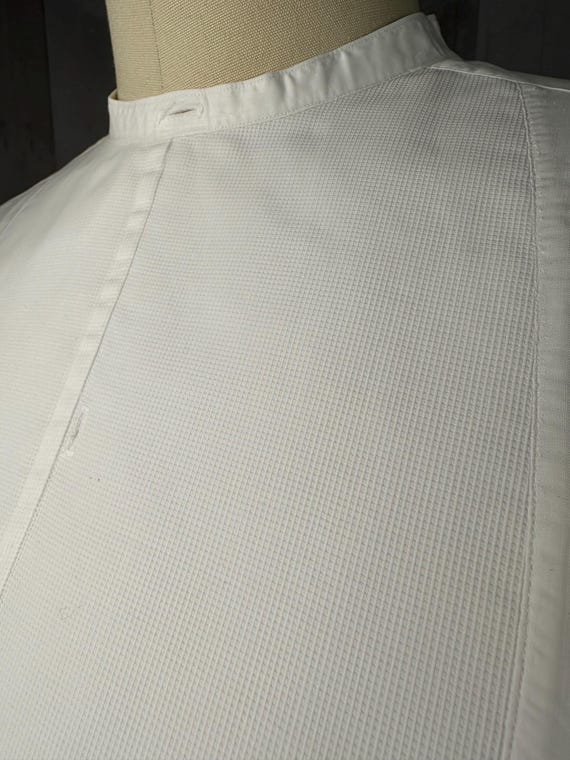 1890s - 1900s Victorian Mens Shield Front Dress Shirt… - Gem