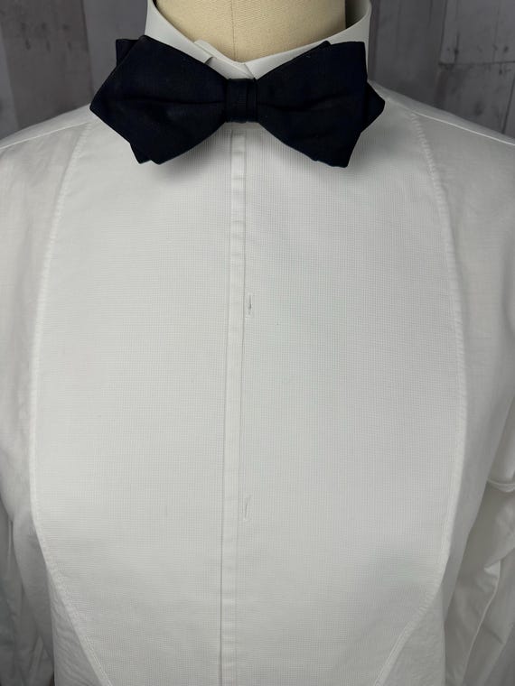 1890s - 1900s Victorian Mens Shield Front Dress Shirt… - Gem