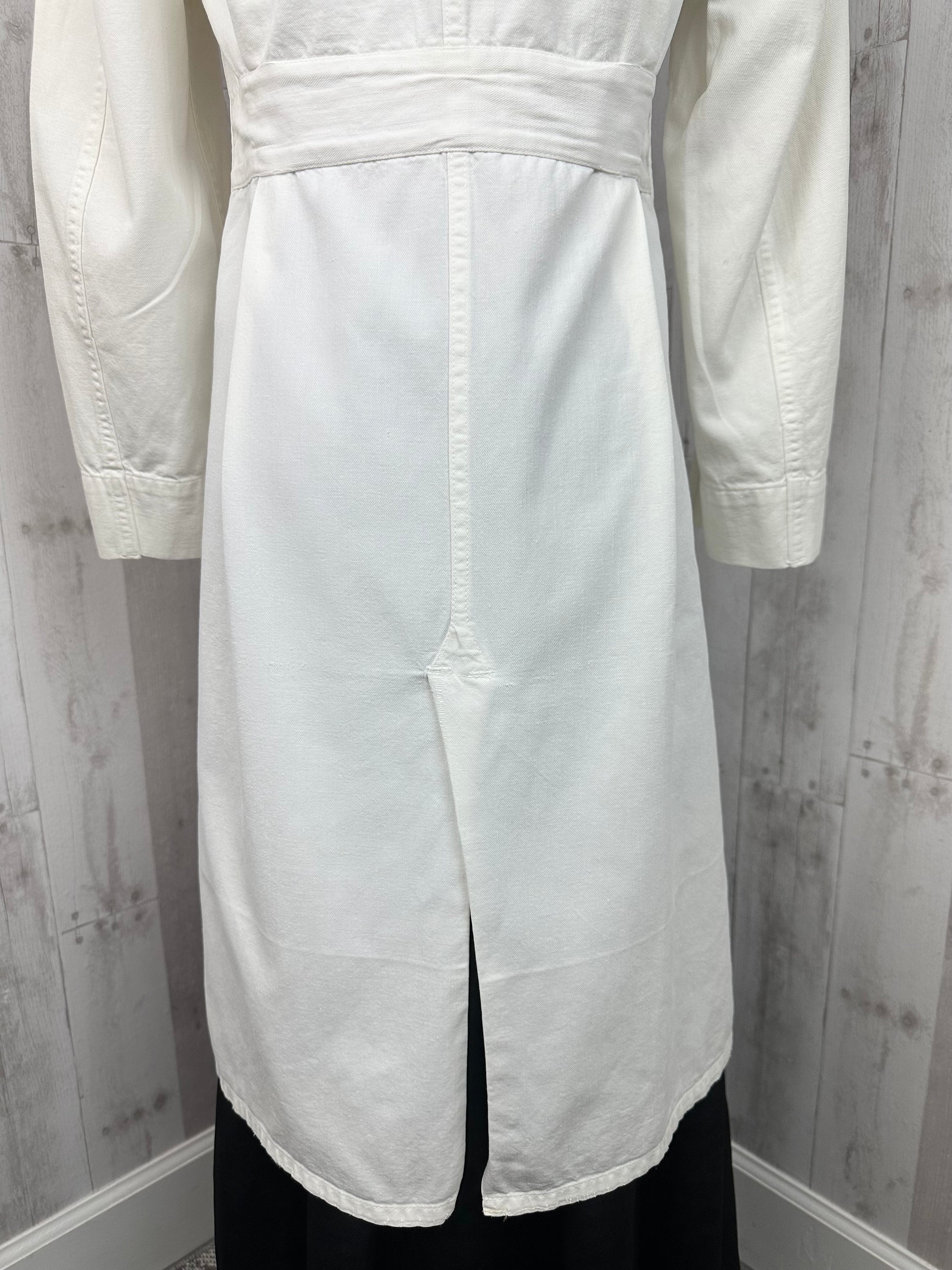 1910s Edwardian Duster Overcoat-womens White Cotton Coat for Motoring ...