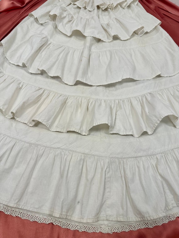 1900s Victorian Bustle Petticoat~Layered Antique Tier… - Gem