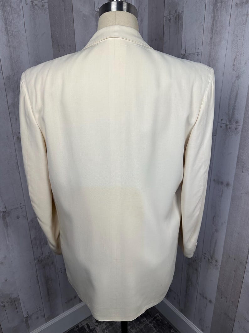 True Antique White Tuxedo Jacket Button Closure Pockets Unisex Mens ...