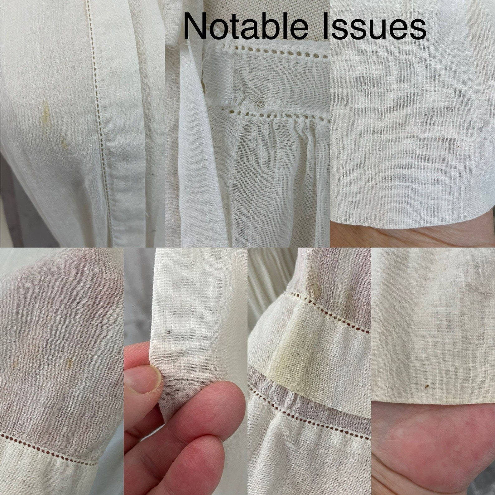 1910s Edwardian Day Dress Antique Ivory Batiste Cotton Jrs/xs - Etsy