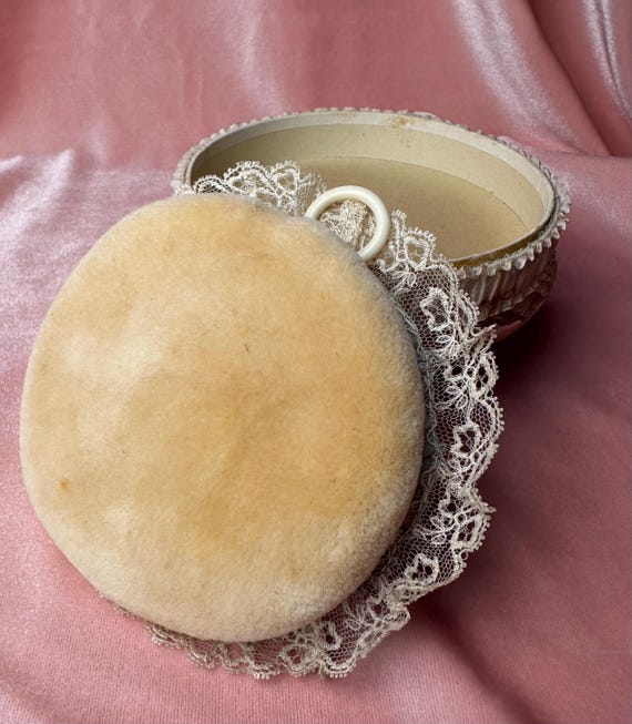 1910s Edwardian Art Deco Antique Boudoir Powder Puff … - Gem
