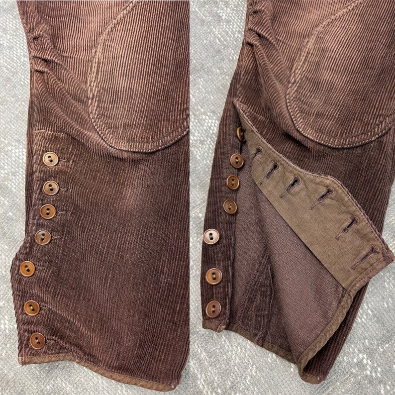 1900s Boss of the Road VERY RARE Edwardian Cord Pants Unisex Brown ...
