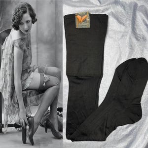 Seamed Silk Stocking Etsy UK