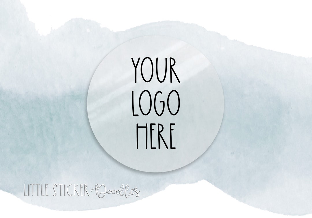 Round Clear Logo Stickers Custom Transparent Labels - Etsy