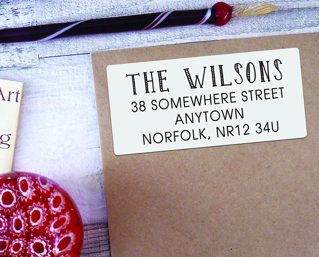 Address Labels Personalised for You, Return Address RSVP Stickers ...