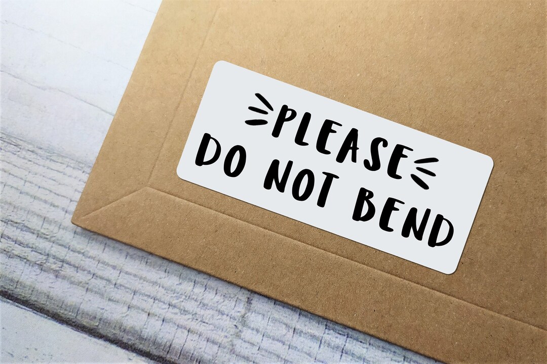 Please Do Not Bend Stickers: Shipping and Handling Labels - Etsy UK