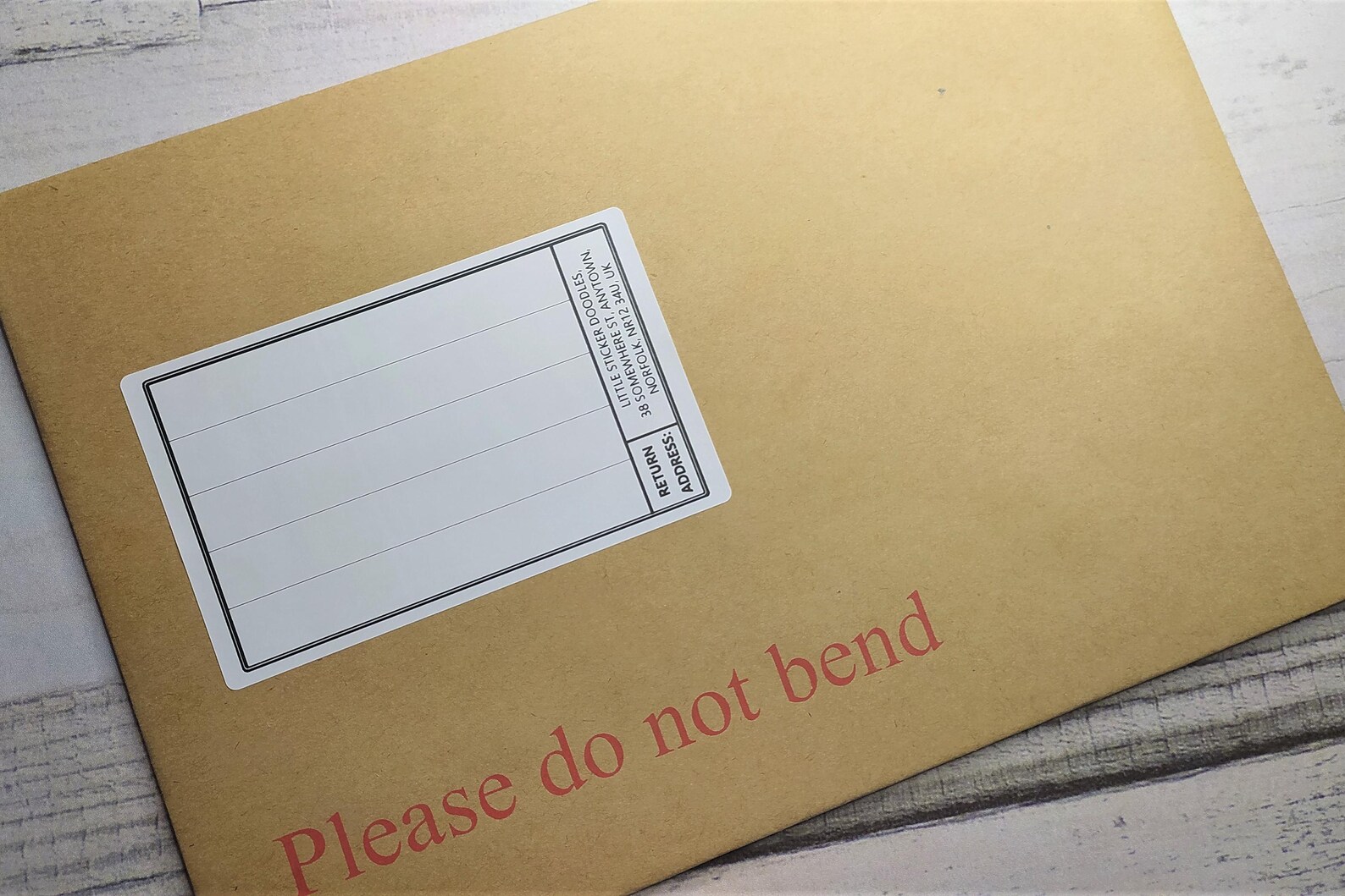Lined Address Labels for Your Envelopes, Personalised Lined Labels With ...