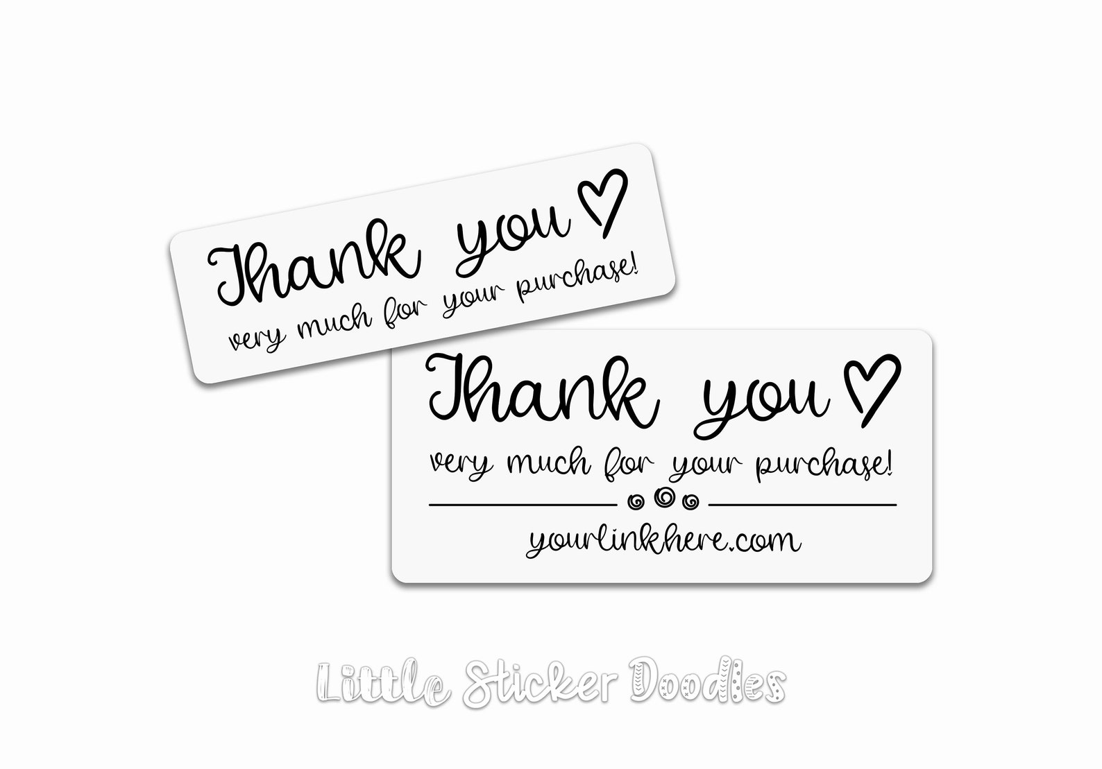 Thank you for your purchase stickers made to order thank you | Etsy