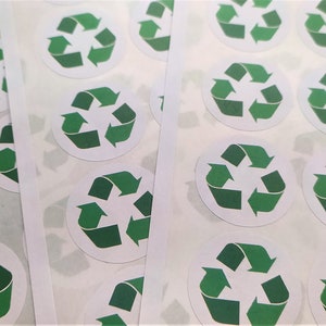 Eco-friendly Recyclable Mobius Loop Symbol Stickers, Environmentally ...