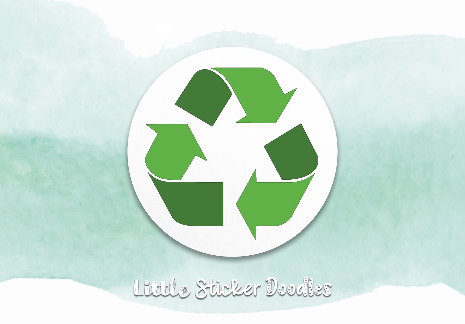 Eco-friendly Recyclable Mobius Loop Symbol Stickers, Environmentally ...