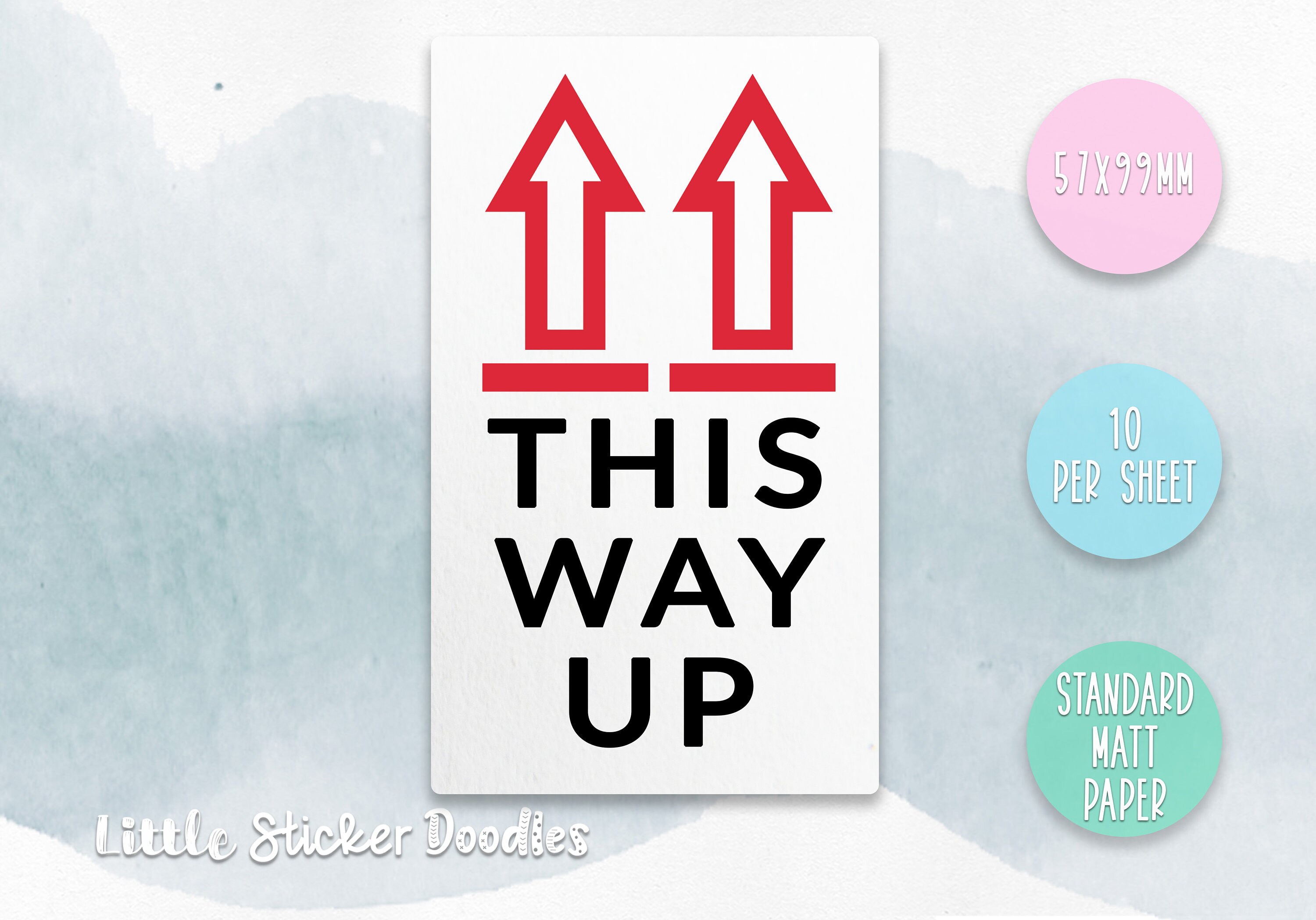 This Way Up labels keep upright packaging stickers shipping | Etsy