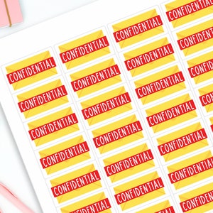 Confidential Mail Label Private Post Sticker Shipping and - Etsy