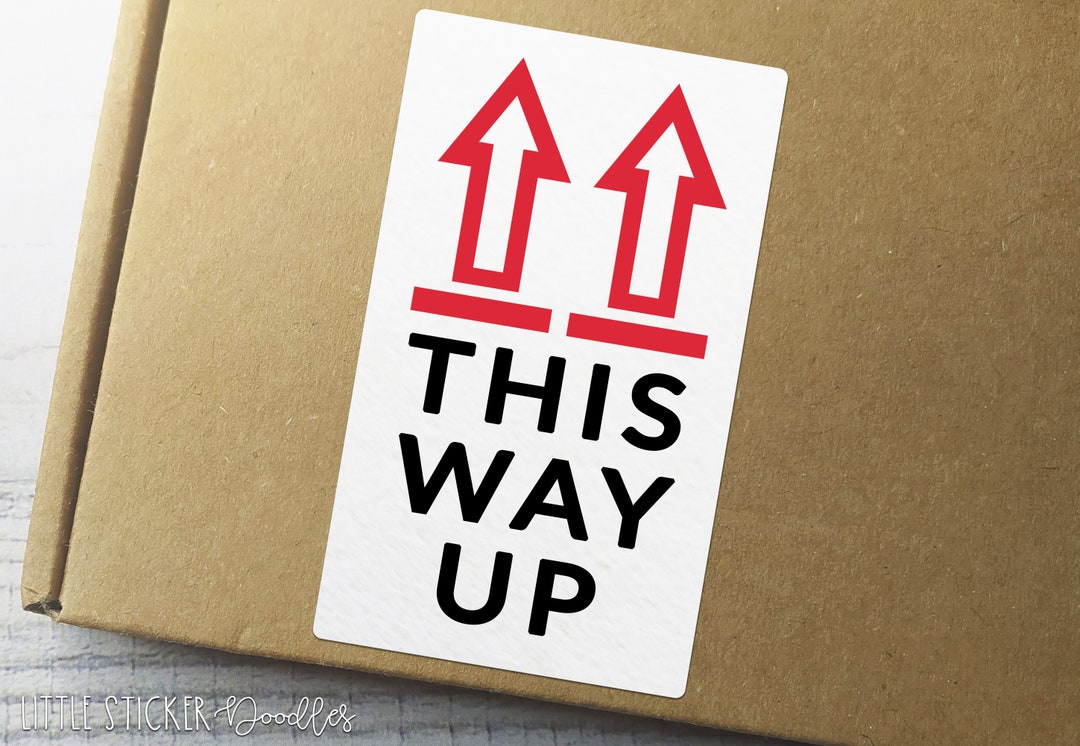 This Way up Labels Keep Upright Packaging Stickers Shipping - Etsy