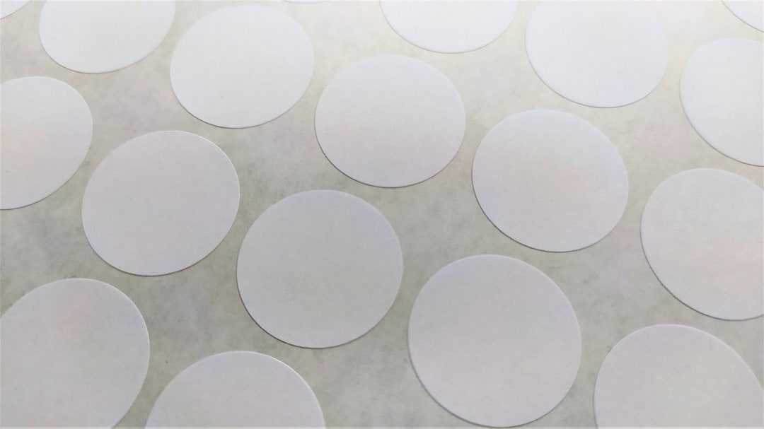 Blank White Round Stickers: Packaging & Envelope Seals (no Printing) - Etsy