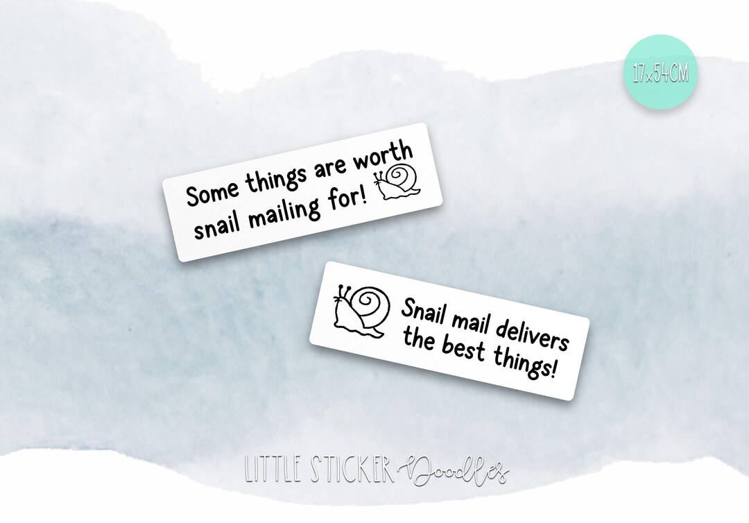 Snail Mail Stickers: Business Packaging Labels, Humorous Postal ...