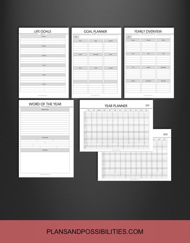 Life Planner Printable Life Organizer Life Binder - Etsy