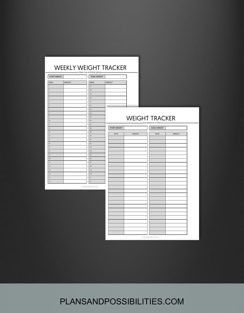 Weight Loss Tracker, Body Weight Planner, Fitness Log, Body Measurement Chart, Body Measurement ...