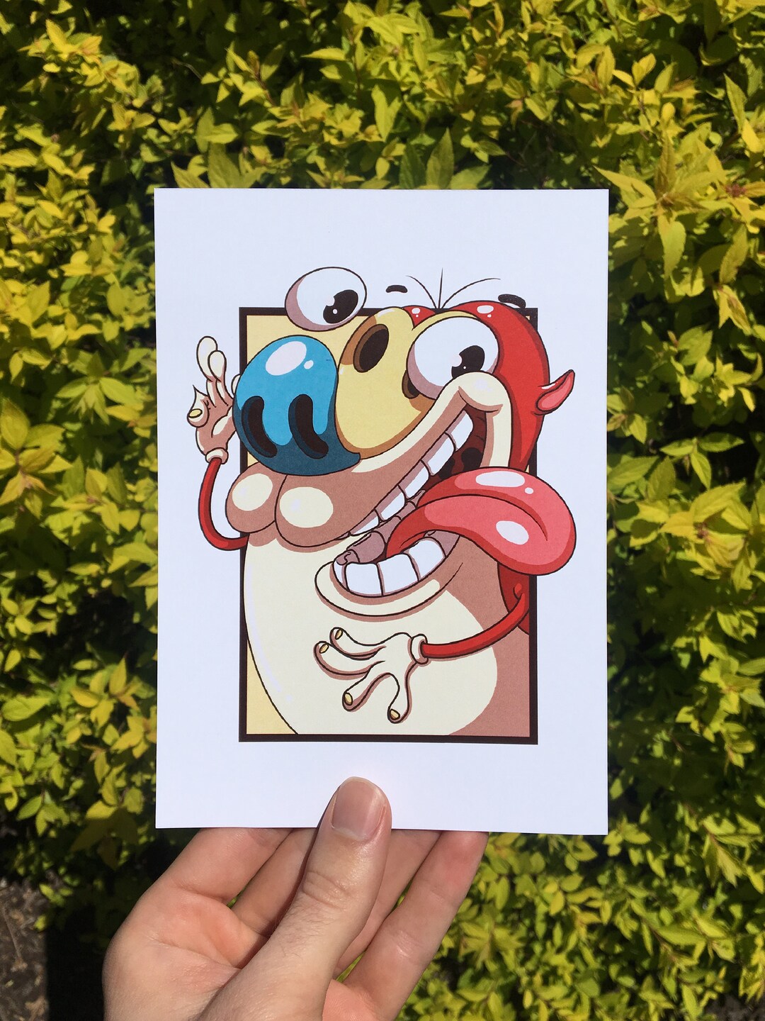 STIMPY PRINT six Fan Arts - Etsy