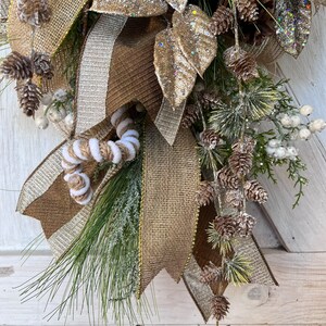 Elegant Christmas Wreath for Front Door, Religious Christmas Wreath ...