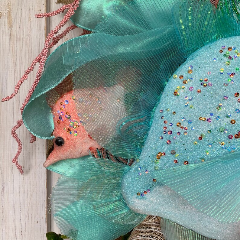 Tropical Fish Wreath: Coastal Beach House Decor - Etsy