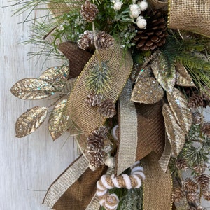 Elegant Christmas Wreath for Front Door, Religious Christmas Wreath ...