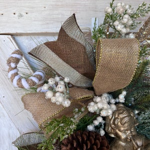 Elegant Christmas Wreath for Front Door, Religious Christmas Wreath ...