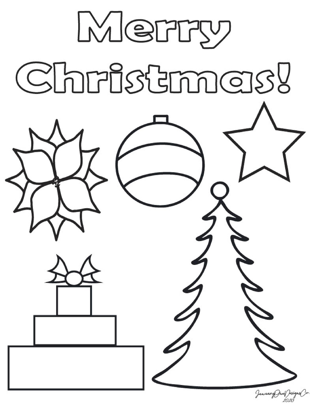 Holiday Coloring Fun for Kids| Christmas Activity Page| Digital ...