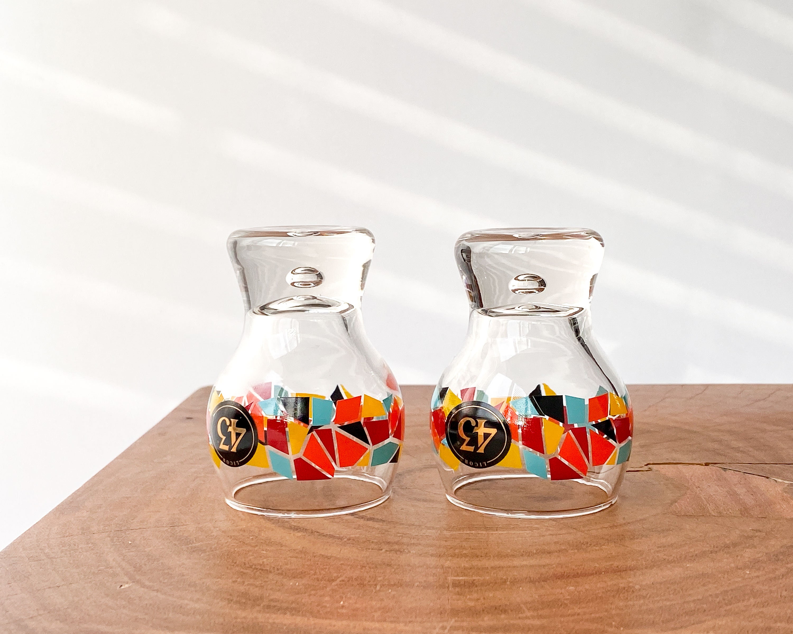 Vintage Licor 43 Shot Glasses,liqueur Convex Glass,christmas Cuarenta Y ...