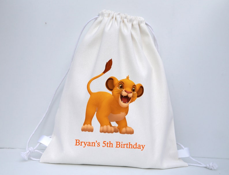 Lion King Favor Bags-simba Favor Bags-kids Birthday Favor - Etsy
