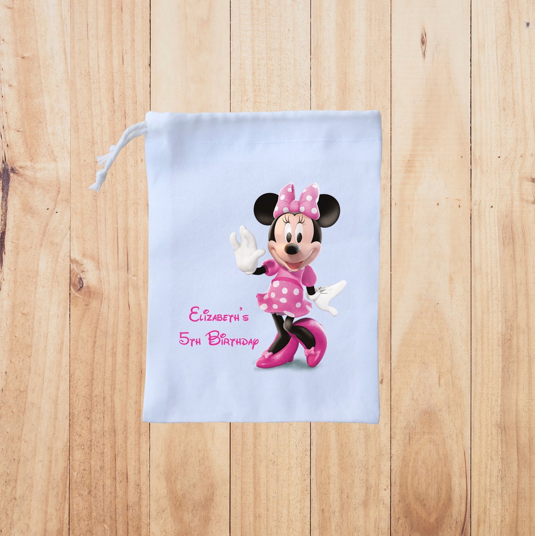 Minnie Mouse Favor Bag-disney Birthday Favor Bag-minnie Mouse - Etsy