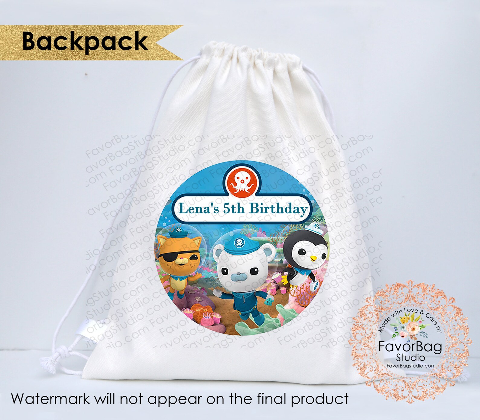 Octonauts Favor Bags-birthday Favor Bags-octonauts Party Supply-kids ...