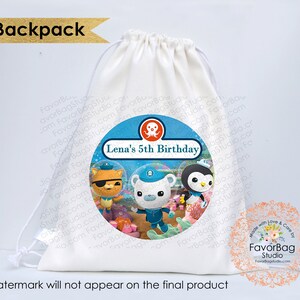 Octonauts Favor Bags-birthday Favor Bags-octonauts Party Supply-kids ...