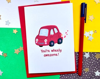 Car Pun Birthday Card - Etsy