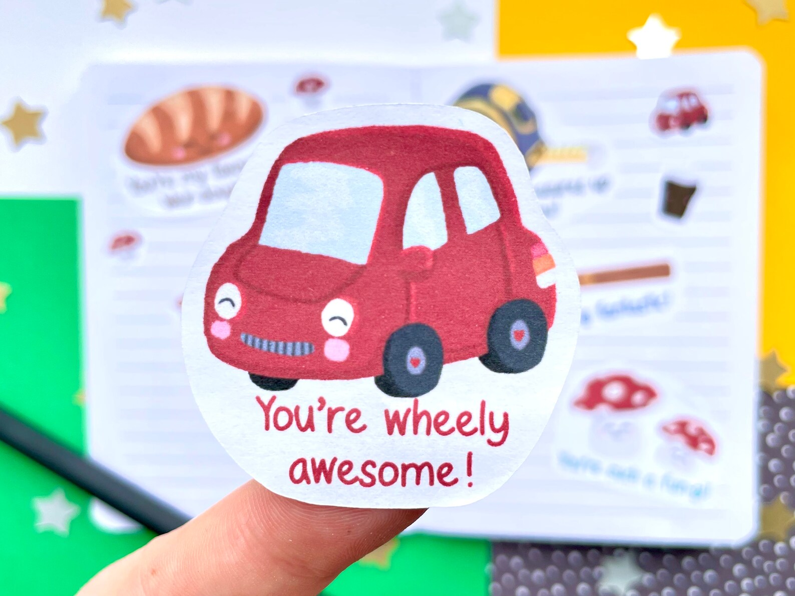 Funny Appreciation Pun Stickers Handmade and Digitally | Etsy