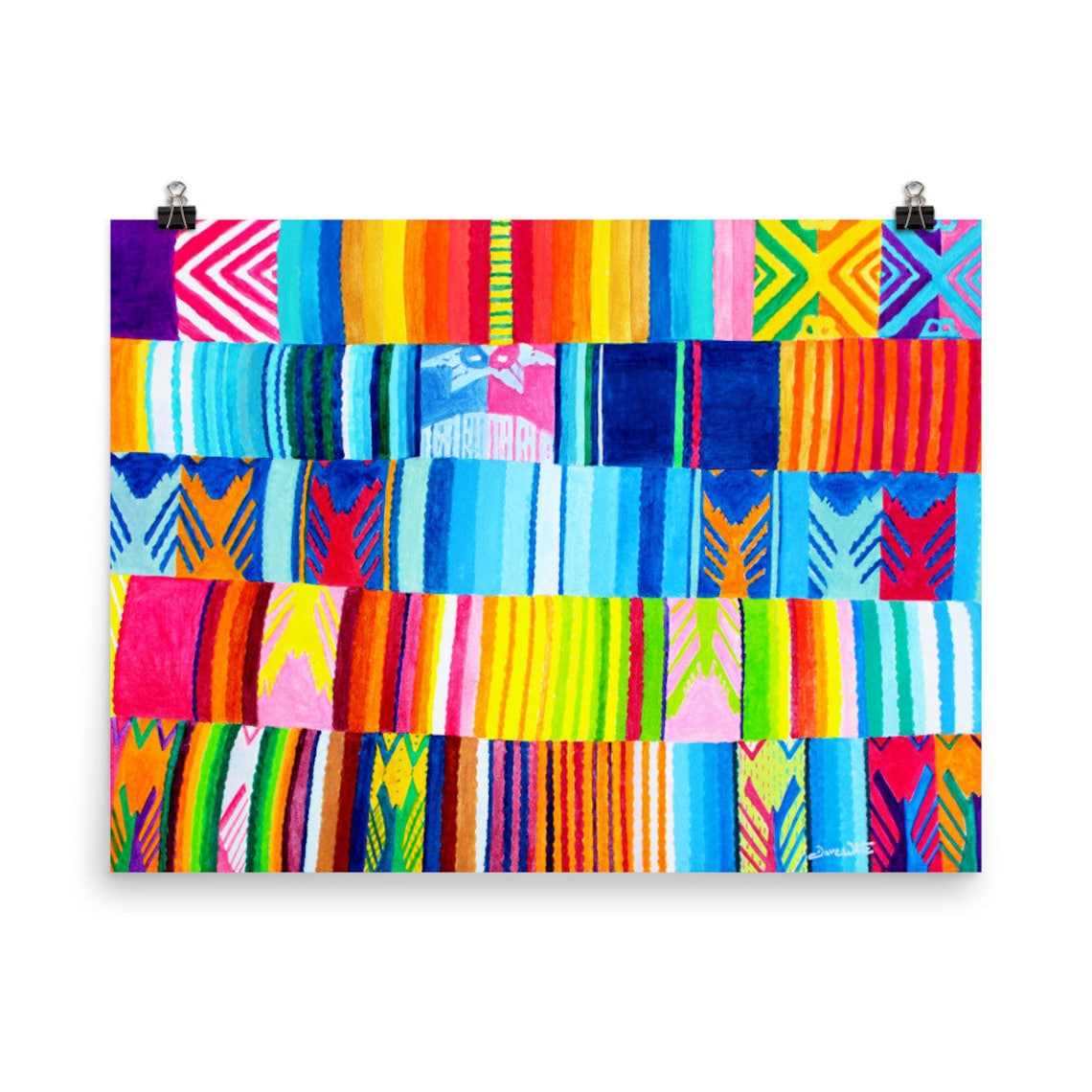 Indigenous Art Print Latin America Painting Hispanic Folk - Etsy