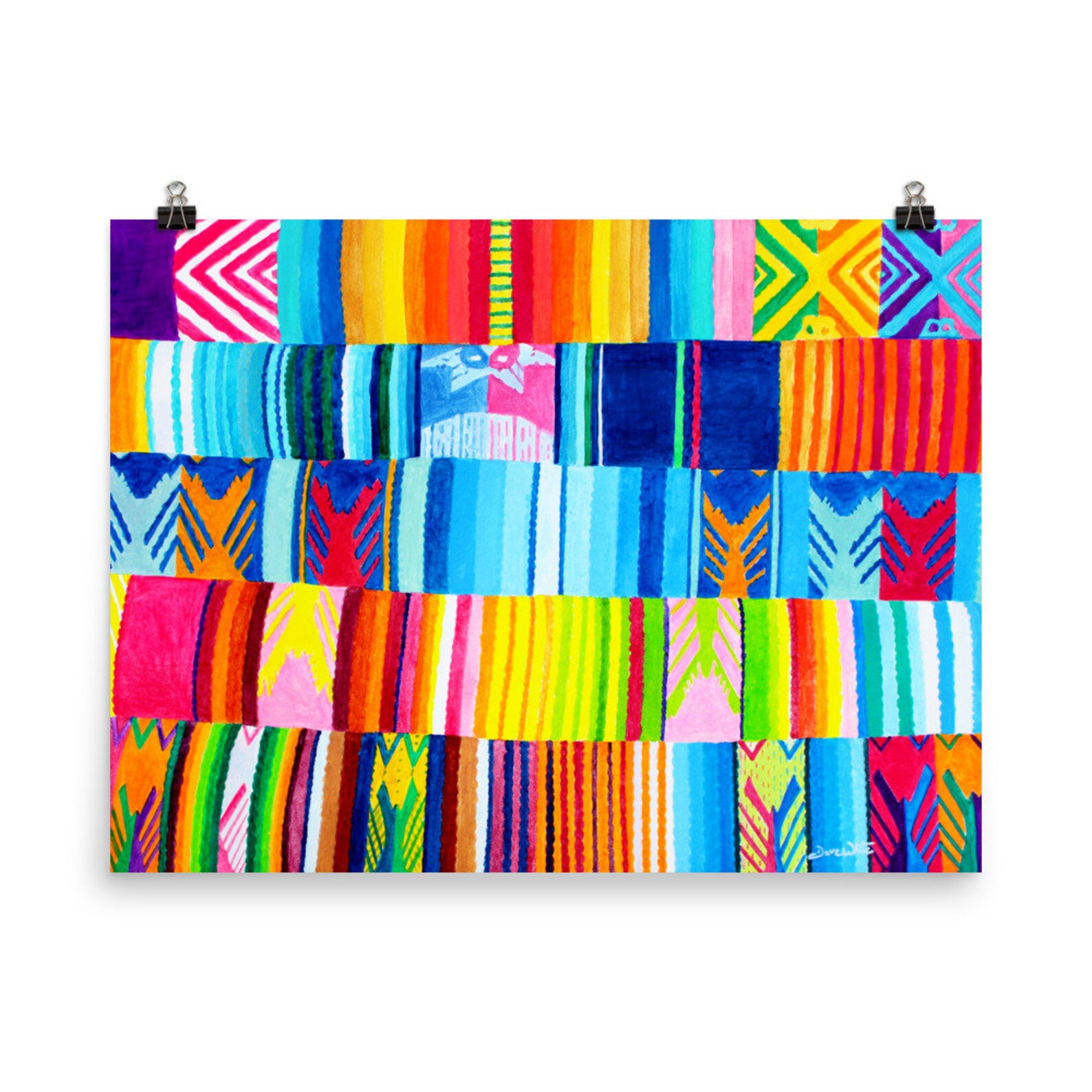 Indigenous Art Print Latin America Painting Hispanic Folk - Etsy